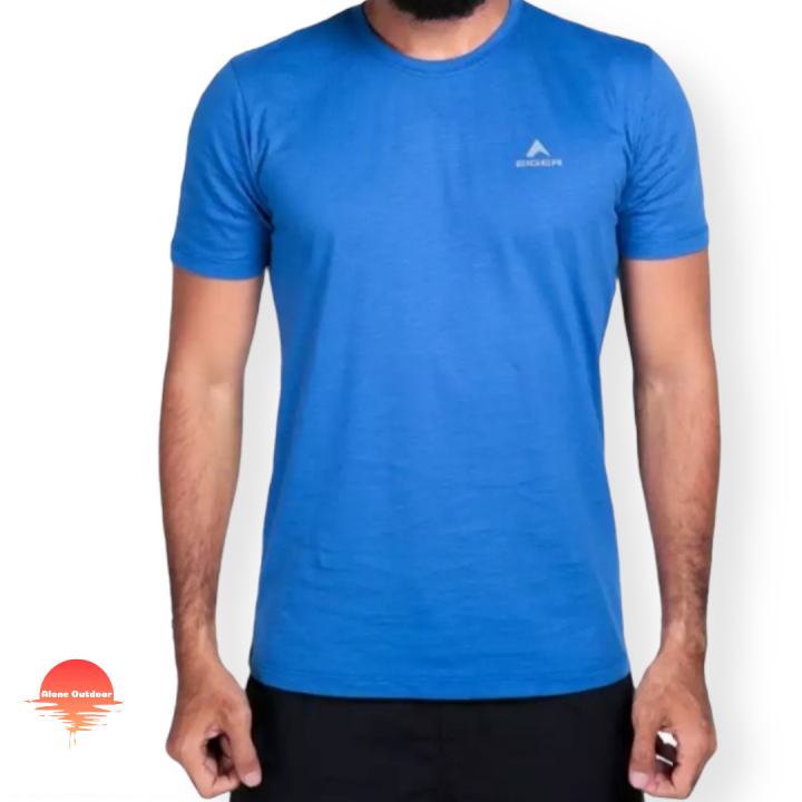 Kaos Pendek Eiger REACTION BIRU | Lazada Indonesia