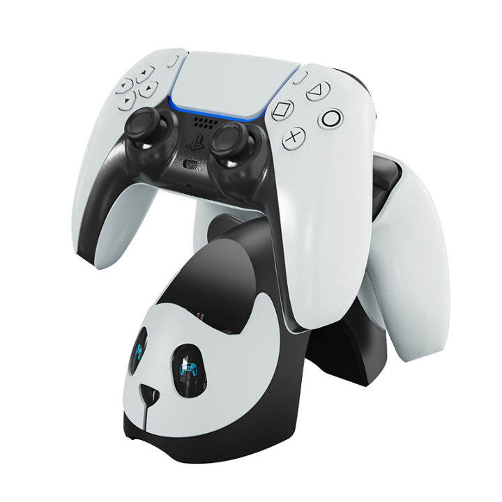 Panda Type สำหรับ Ps5 Gamepad แท่นชาร์จเร็ว2-พอร์ตชาร์จไฟพร้อมแท่นชาร์จ ...