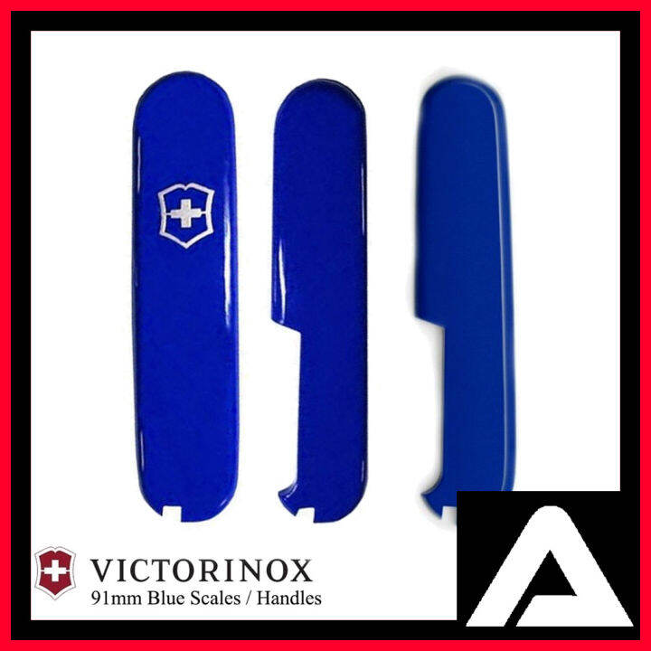 Victorinox BLUE 91mm Scale / Handle / Pen - Front Back / 1 - 2 Slots ...