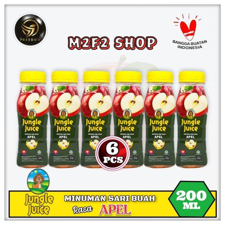 Diamond Jungle Juice Apple | Jus Apel Botol Pet - 200 ml (Kemasan 6 Pcs ...