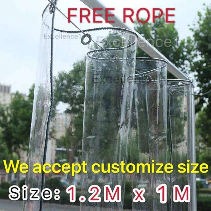 Trapal Transparent 1.2Mx1M 1.2Mx2M 1.2Mx3M PVC Plastic | Lazada PH