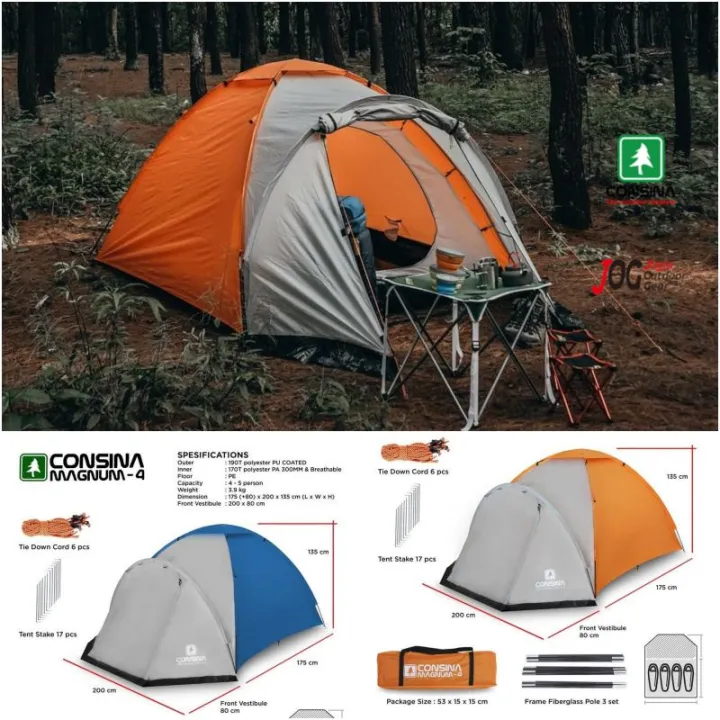 Tenda Consina Magnum 4 | Lazada Indonesia
