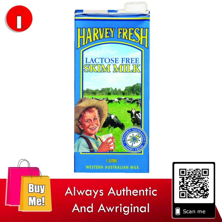 HARVEY FRESH UHT Lactose Free Skim Milk 1L/12 Tetrapak case | Lazada PH
