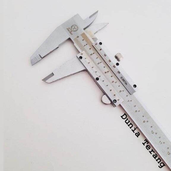 TRIICLE BRAND Sketmat Sigmat Jangka Sorong 15cm 6'' 6inch 150mmx0.02 Vernier Caliper Besi ...