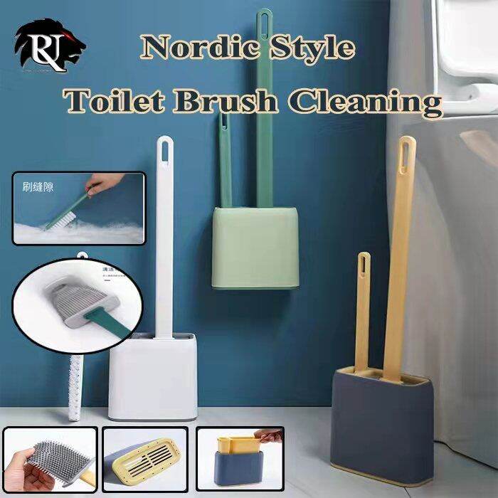 UrCompany Toilet Crevice Brush Nordic Style Toilet Cleaning No Dead ...
