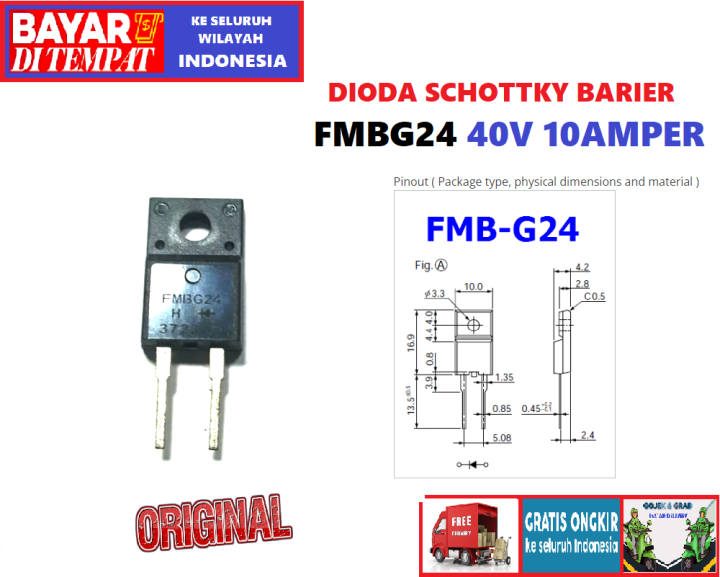 DIODA SCHOTTKY BARIER FMBG24 40V 10 AMPER | Lazada Indonesia