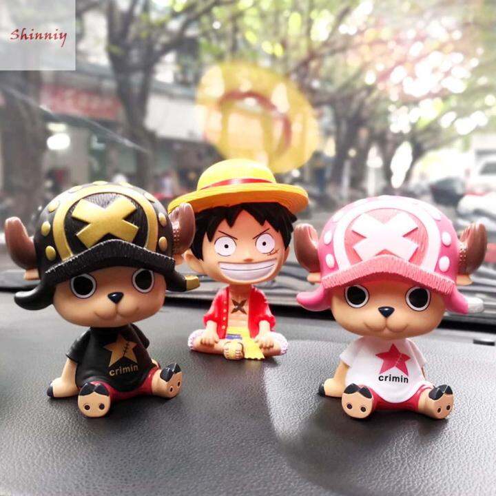 SHINNIY Shake Head Miniature Sanji Luffy Roronoa Zoro Collection Model ...