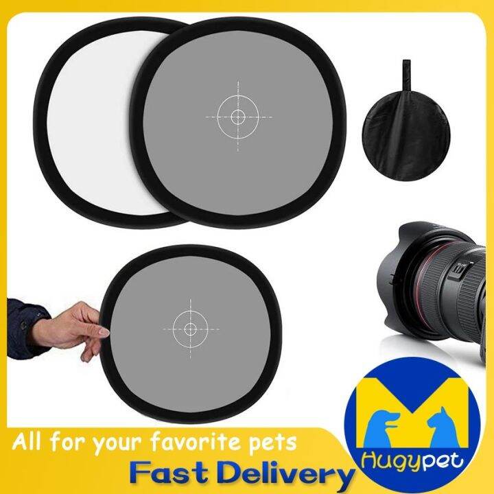12 Foldable Photography Reflector Face Focusing Board 18 Gray Balance ...