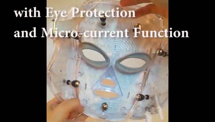 7 Colors Light LED Facial Mask With Neck Skin Rejuvenation Anti Acne ...