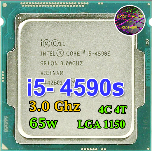 ซีพียู CPU Intel Core i5-4590S 4คอ 4เทรด 65W LGA 1150 ฟรีซิลิโคน1ซอง i5 ...