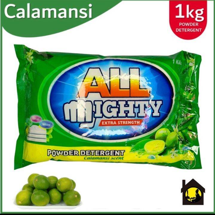 Mighty Clean Detergent Powder Calamansi 1 Kilo Powder (Green) | Lazada PH