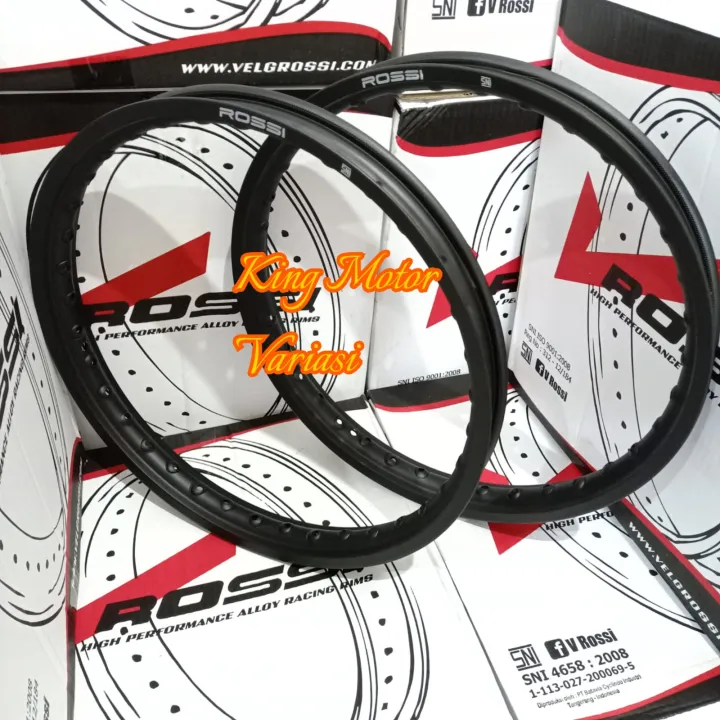 Velg Rossi Ring 17 X 140/140 Warna HITAM DOFF, Depan Belakang 1 set ...