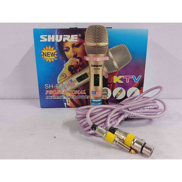 Shure SH-68A Professional Dynamic Wired Microphone | Lazada PH