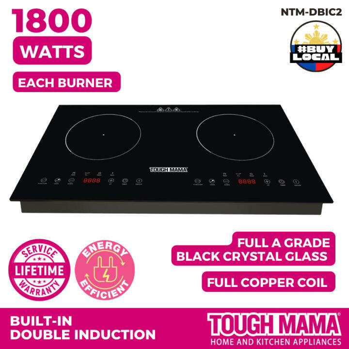 Tough Mama NTM-DBIC2 Built-in Double Induction Cooker with Digital LED ...