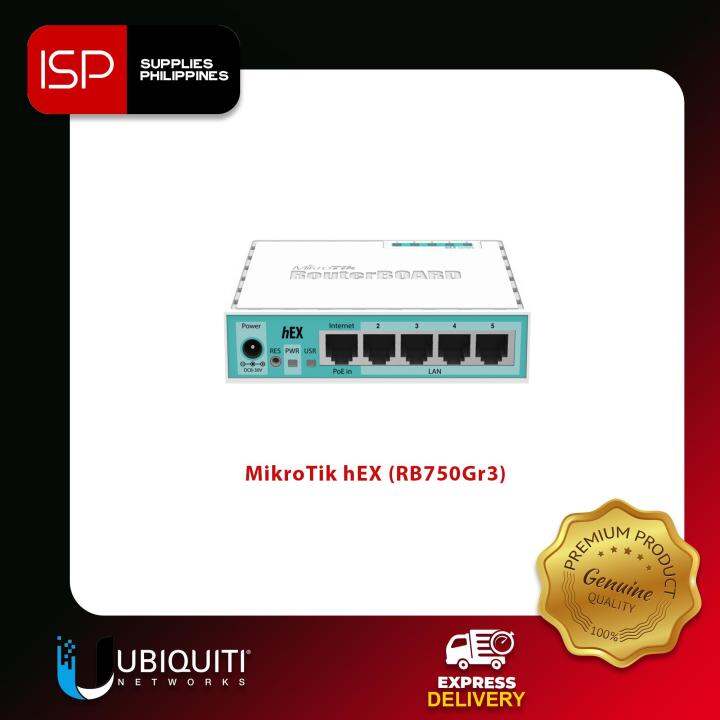 MikroTik RB750Gr3 HEX GR3 Bandwidth Manager Hotspot Router ,Switch ...