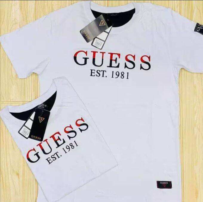 GUESS T-SHIRT FOR MEN'S BRANDED ORIGINAL PREMIUM QUALITY MALL PULL OUT (1pcs) | Lazada PH
