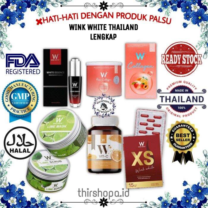 (READY & ORIGINAL) WINK WHITE THAILAND LENGKAP WHITE ESSENCE PURE ...