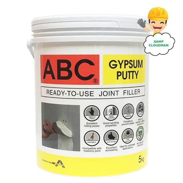 tjzdrf 163.com ABC Gypsum Putty Gallon Size / 5Kg /Wall Putty Masilya ...