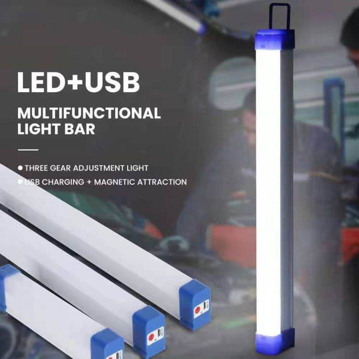 New 2023 20W 40W 60W Rechargeable LED Tube Light Bulb Rechargeable Lamp ...