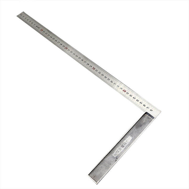 E-Lifee 30/50/60CM Steel Ruler 90 Degree Angle Metric Rulers Supplies ...