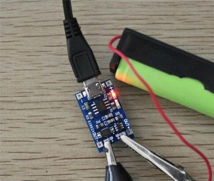 Zhang 2ชิ้น/เซ็ต5V บอร์ดชาร์จแบตเตอรี่ลิเธียม1A ไมโคร USB 18650โมดูล ...