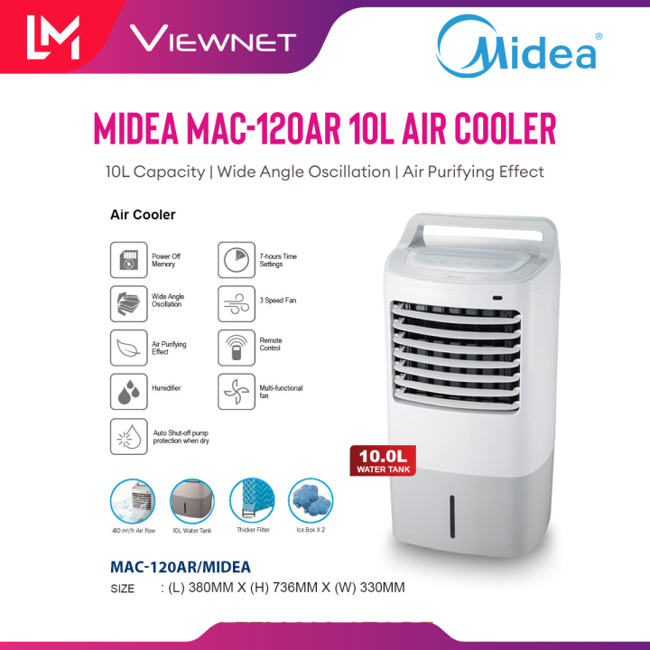 Midea MAC-120AR 10L Air Cooler | Lazada