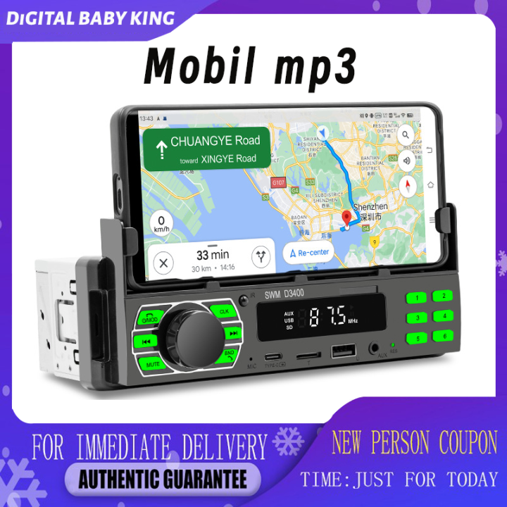 Mobil bluetooth MP3 player multi-fungsi U disk plug card HD lossless ...