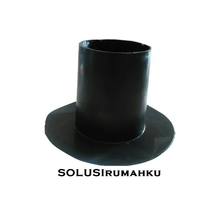 Corong Talang Hitam 2 Corong Topi dari Seng Talang atau Fiber Talang ...