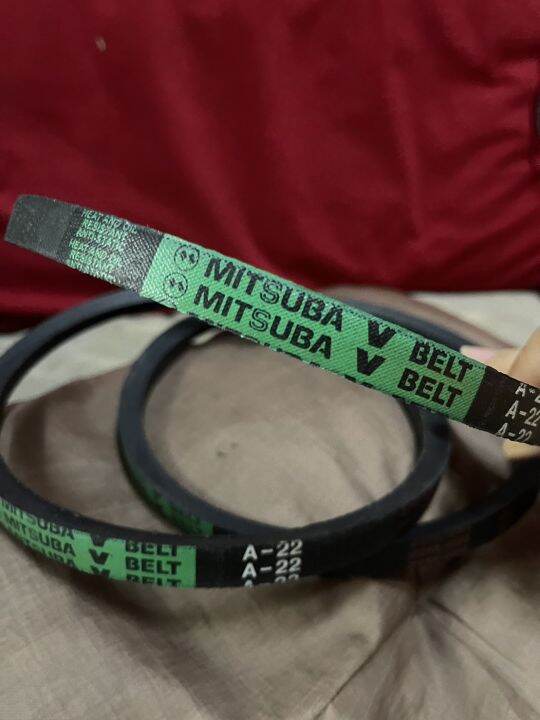 0001069 สายพาน เครื่องซักผ้า A-22 Mitsuba สายพานเครื่องซักผ้า มิตซูบา ร่อง V ประเภท A เบอร์ A-22 ...