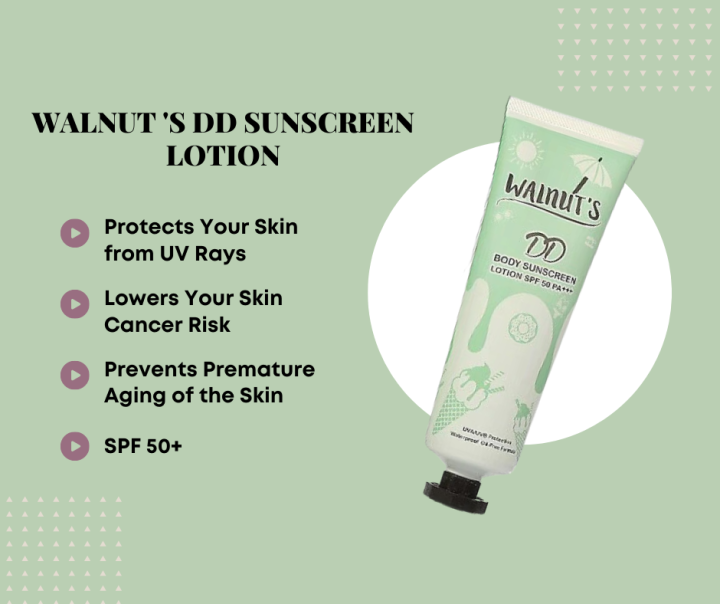 WALNUT'S DD Body .Sunscreen Lotion SPF50 (MADE IN THAILAND) | Lazada PH