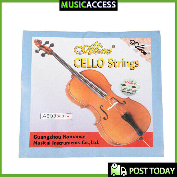 NAOMI 4/4 Cello Strings Alice A803 Cello Strings Steel Core Nickel Silver Wound Nickel Plated ...