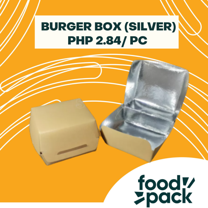 BURGER BOX SILVER (600s) | Lazada PH