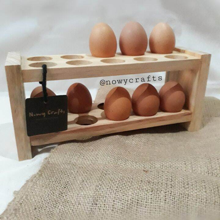 Rak Telur Duduk/ rak kayu/ rak telur kayu | Lazada Indonesia
