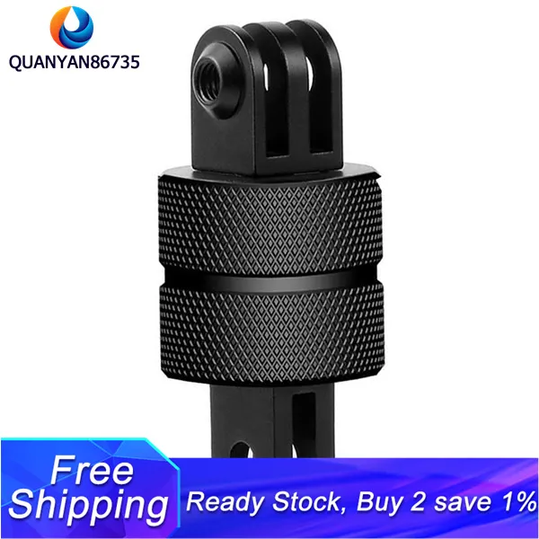 Tripod Mount Adapter 1/4 360° Swivel Rotating Base Aluminium for GOPRO ...