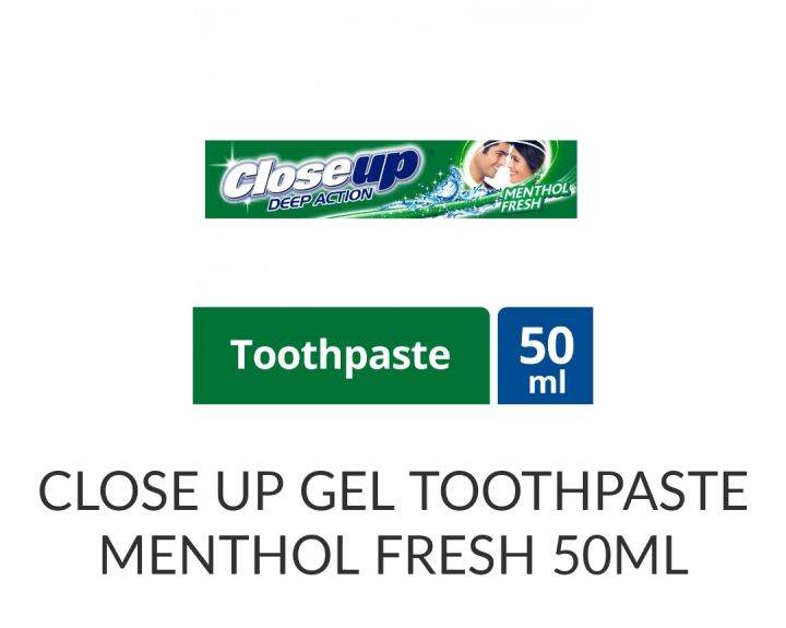 Close Up Gel Toothpaste Menthol Fresh 50ml | Lazada PH