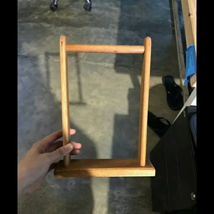 tempat menu makan stand menu cafe menu standing wooden display stand ...