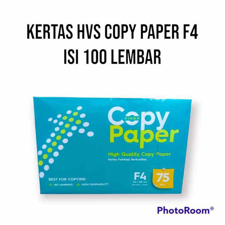 DE ROYALE - KERTAS HVS UKURAN F4 / COPY PAPER / KERTAS FOTOKOPI 75 GSM ...