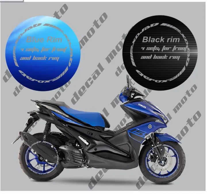 Decals stickers for Aerox 155 Mags/Rim, 4rth design, Gray | Lazada PH