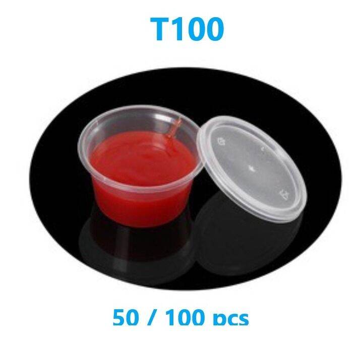 THS - T100 - 1oz PP Round Container With Lid- Disposable Plastic PP ...