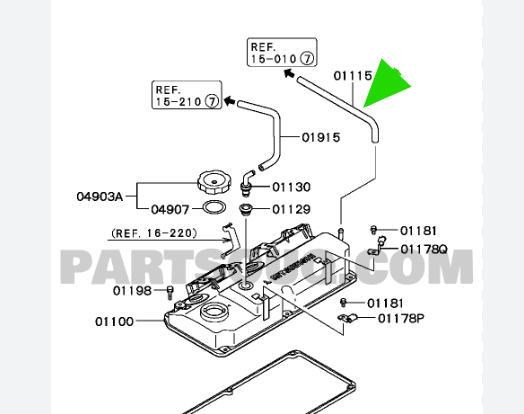 ส่งฟรี ท่อระบายความร้อน Mitsubishi NEW LANCER ปี 2006-2010 MD366159 ...