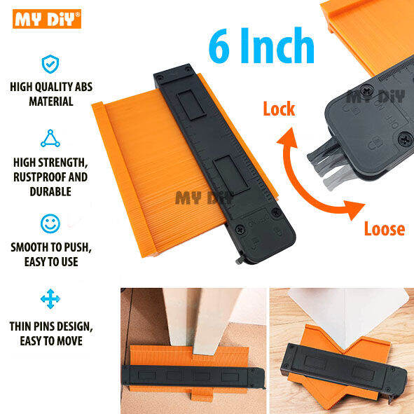 MYDIYHOMEDEPOT - ABS Contour Gauge Duplicator Contour Profile Gauge ...