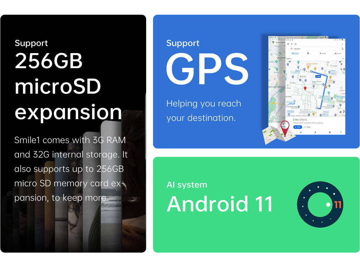 Alldocube Smile 1 แท็บเล็ตจอ 8 นิ้ว 4G ใส่ซิมโทรได้ Android11 CPU Tiger T310 3GB RAM 32GB ROM 2. ...