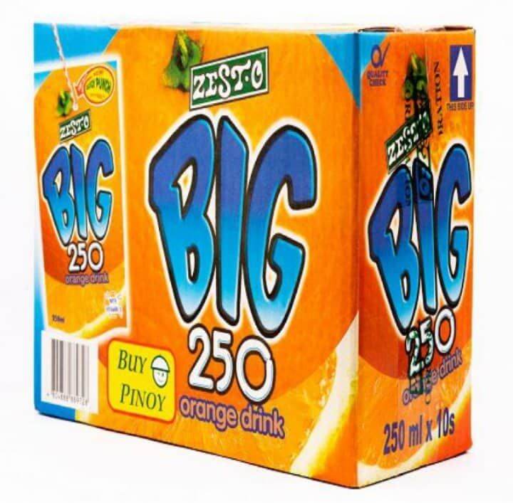 ZESTO BIG 250 Orange Drink 250ml x10's | Lazada PH