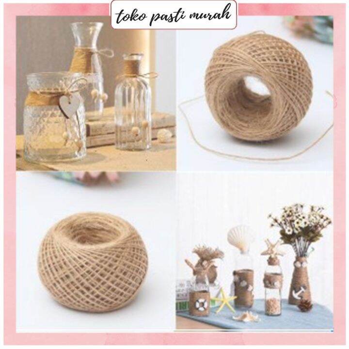 TPM Tali rami 1mm Per 50 Meter / Tali Jerami / Tali Goni / Hemp Rope ...