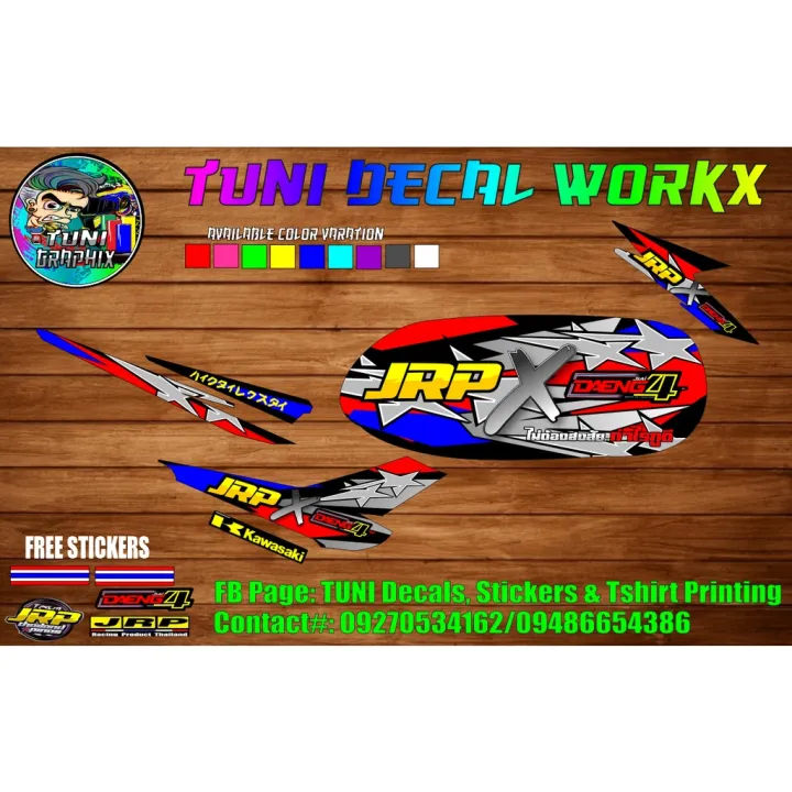 stickers KAWASAKI BAJAJ CT100CT125 V1 (JRP X DAENG DECALS) | Lazada PH
