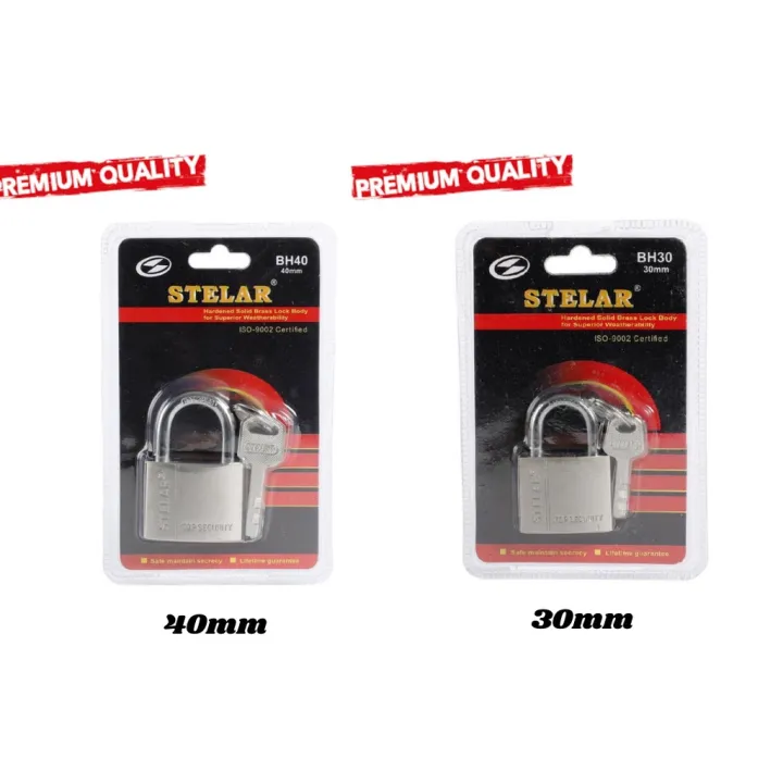 STELAR Heavy-Duty Stainless-Steel Padlock | Lazada