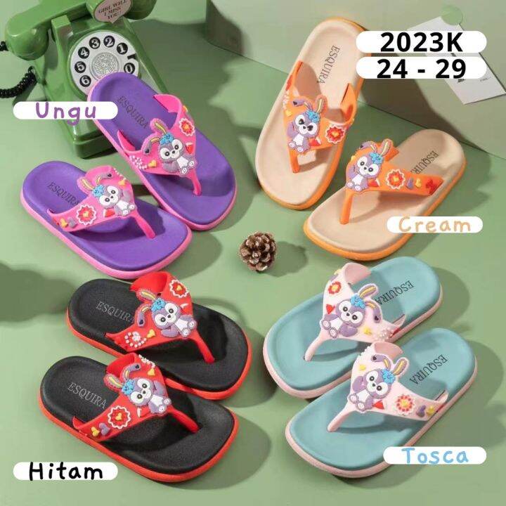 Sandal Japit Anak Karakter Kelinci Esquira 2023K / 2023T | Lazada Indonesia