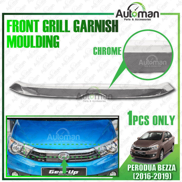 Perodua Bezza 2016 - 2019 Chrome Front Grille Garnish Grill Moulding ...