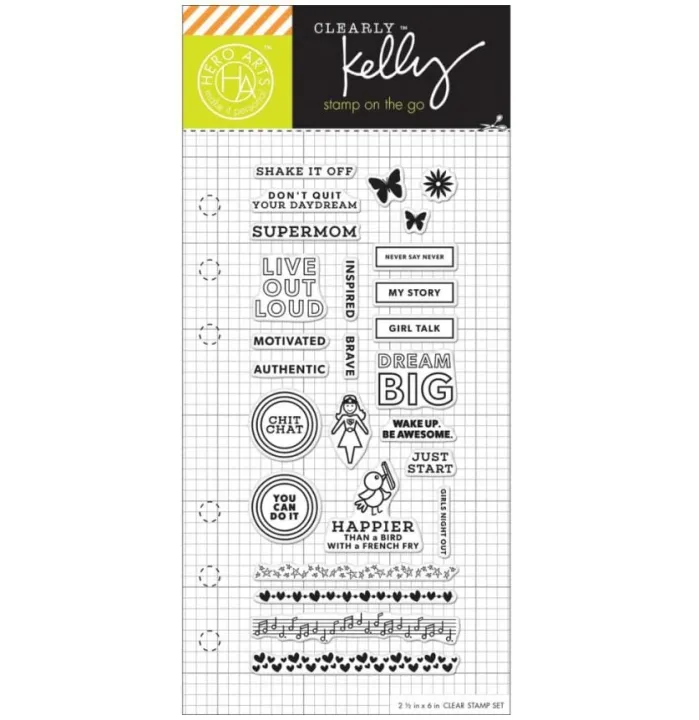 SALE Girl Talk Planner Kelly Purkey Clear Stamps 2.5"X6" | Lazada PH