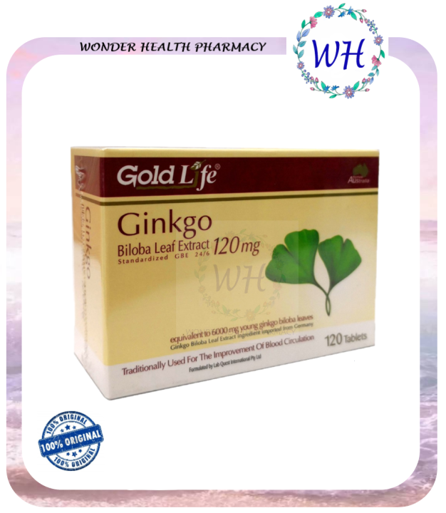 Gold Life Ginkgo Giloba 120mg 120S | Lazada